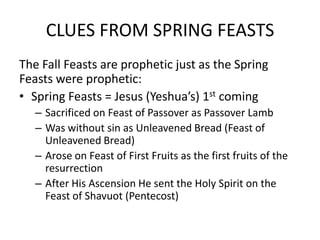 BIBLICAL FALL FEASTS FESTIVALS | PPSX