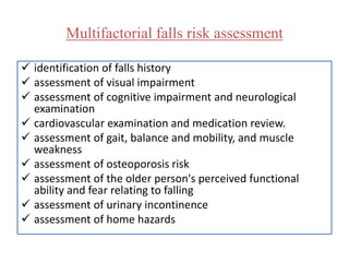 Fall in elderly | PPTX