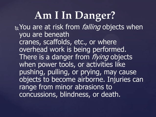 Falling flying object safety | PPTX | Injuries | Diseases and Conditions