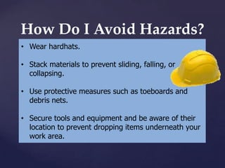 Falling flying object safety | PPTX