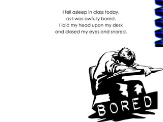 Falling asleep poem | PPT