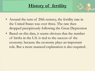 Falling fertility | PPTX