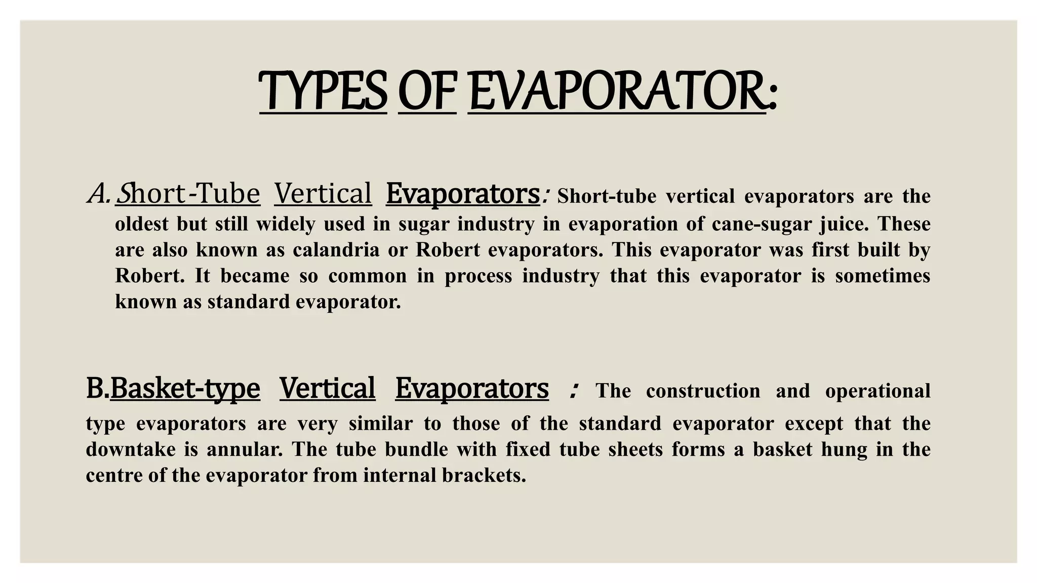 Falling Film Evaporator | PPTX