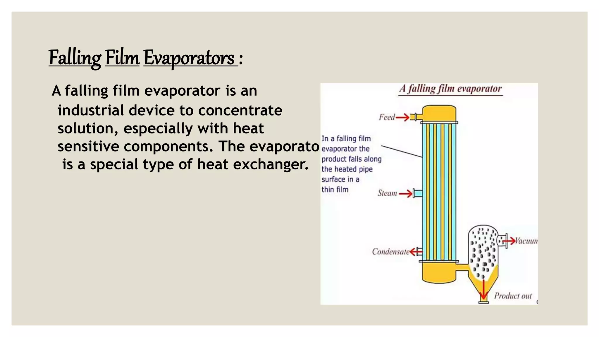 Falling Film Evaporator | PPTX