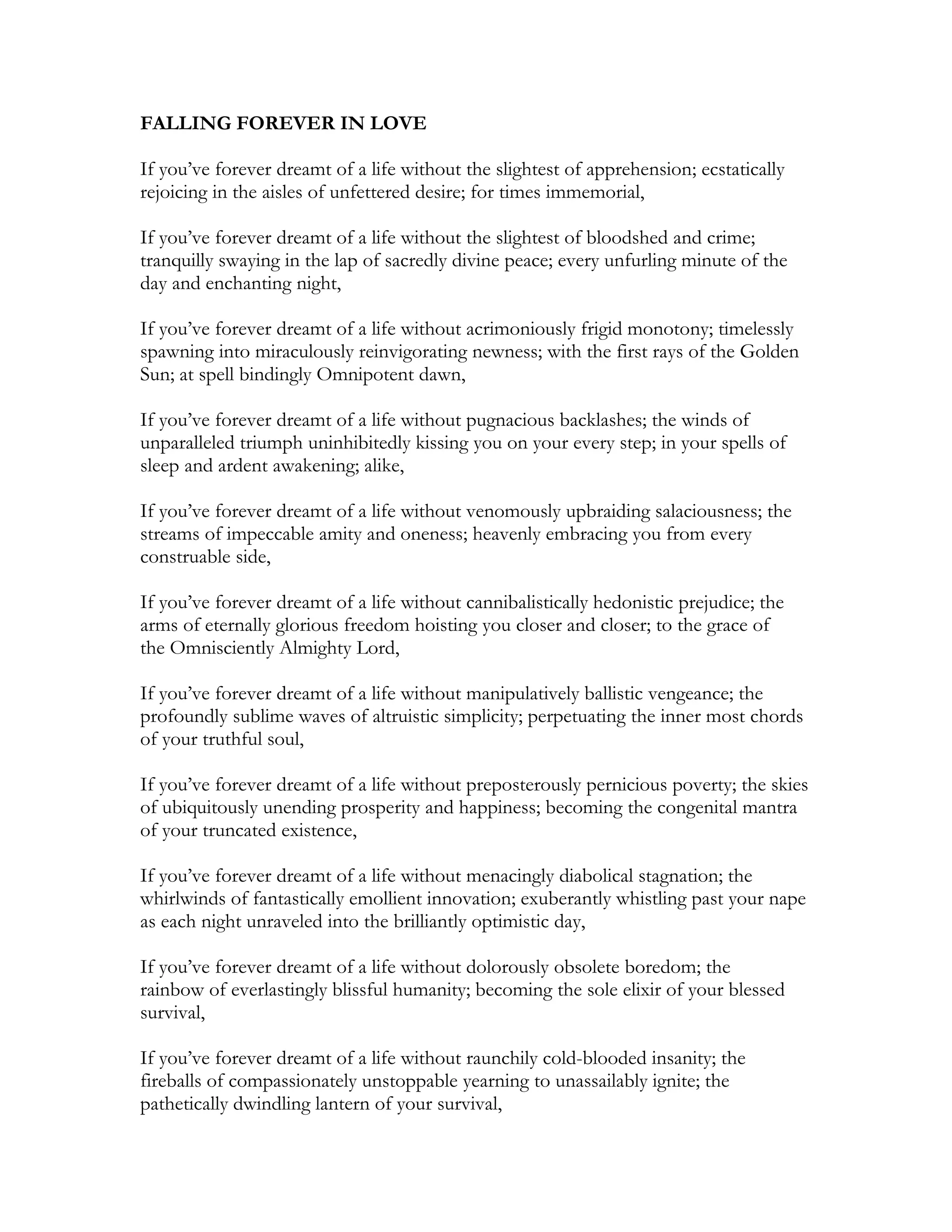 Falling Forever In Love | DOC | Religion & Spirituality