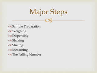 Falling number | PPTX