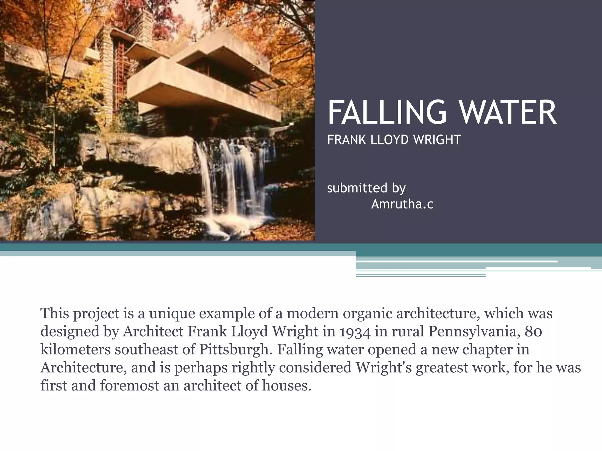 Falling water | PPTX