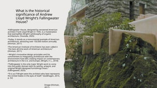 Fallingwater House by Frank Lloyd Wright | PPT