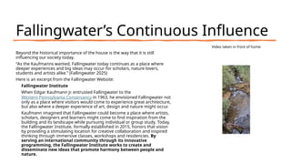 Fallingwater House by Frank Lloyd Wright | PPT