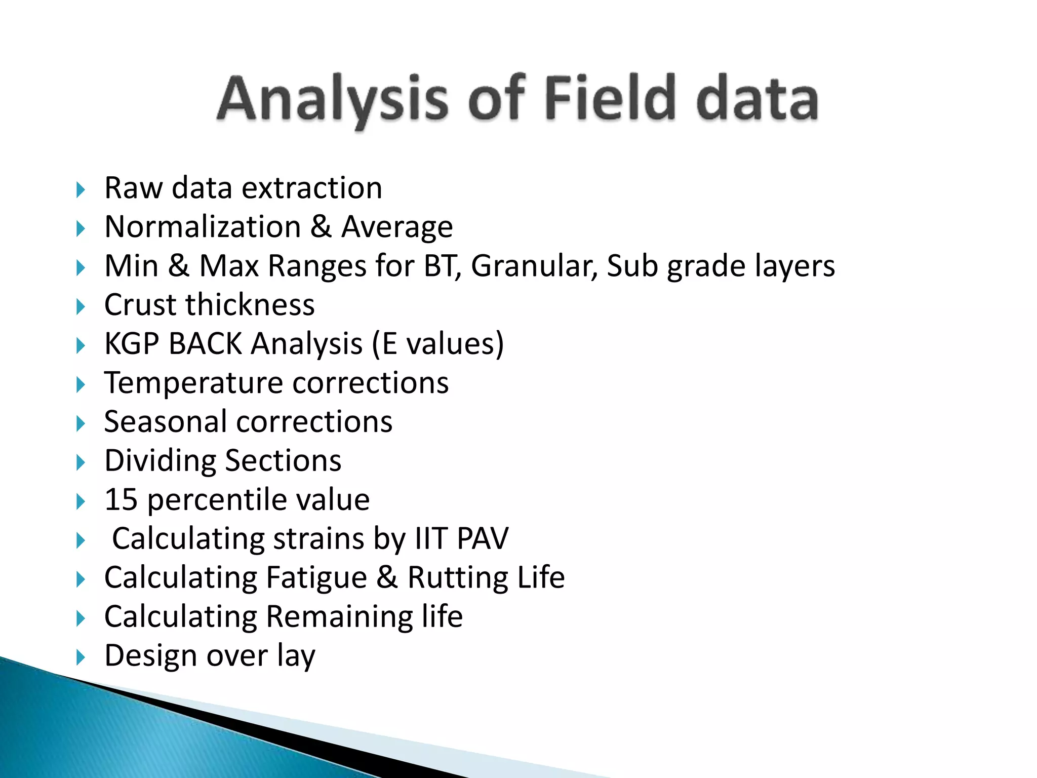 Falling weight deflection test | PPTX