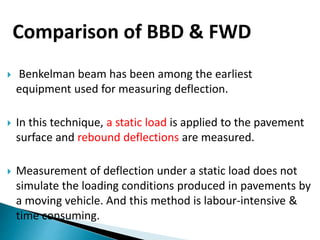 Falling weight deflection test | PPTX