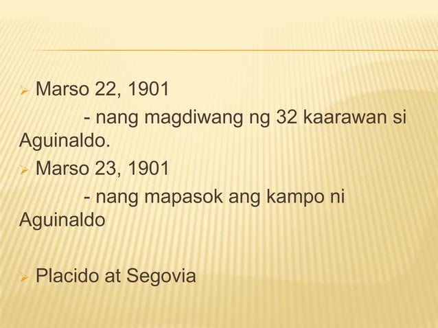 Fall of aguinaldo | PPTX