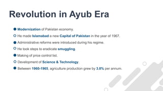 Fall of Ayub Khan & 11 Points Programme | PPTX