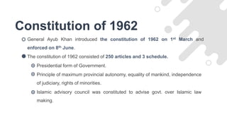 Fall of Ayub Khan & 11 Points Programme | PPTX