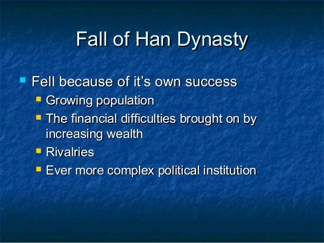 Fall of han dynasty