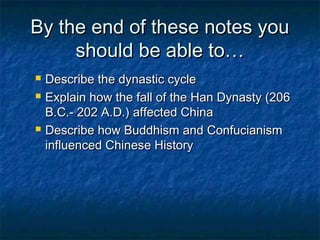 Mandate of Heaven and Dynastic Cycle | PPT