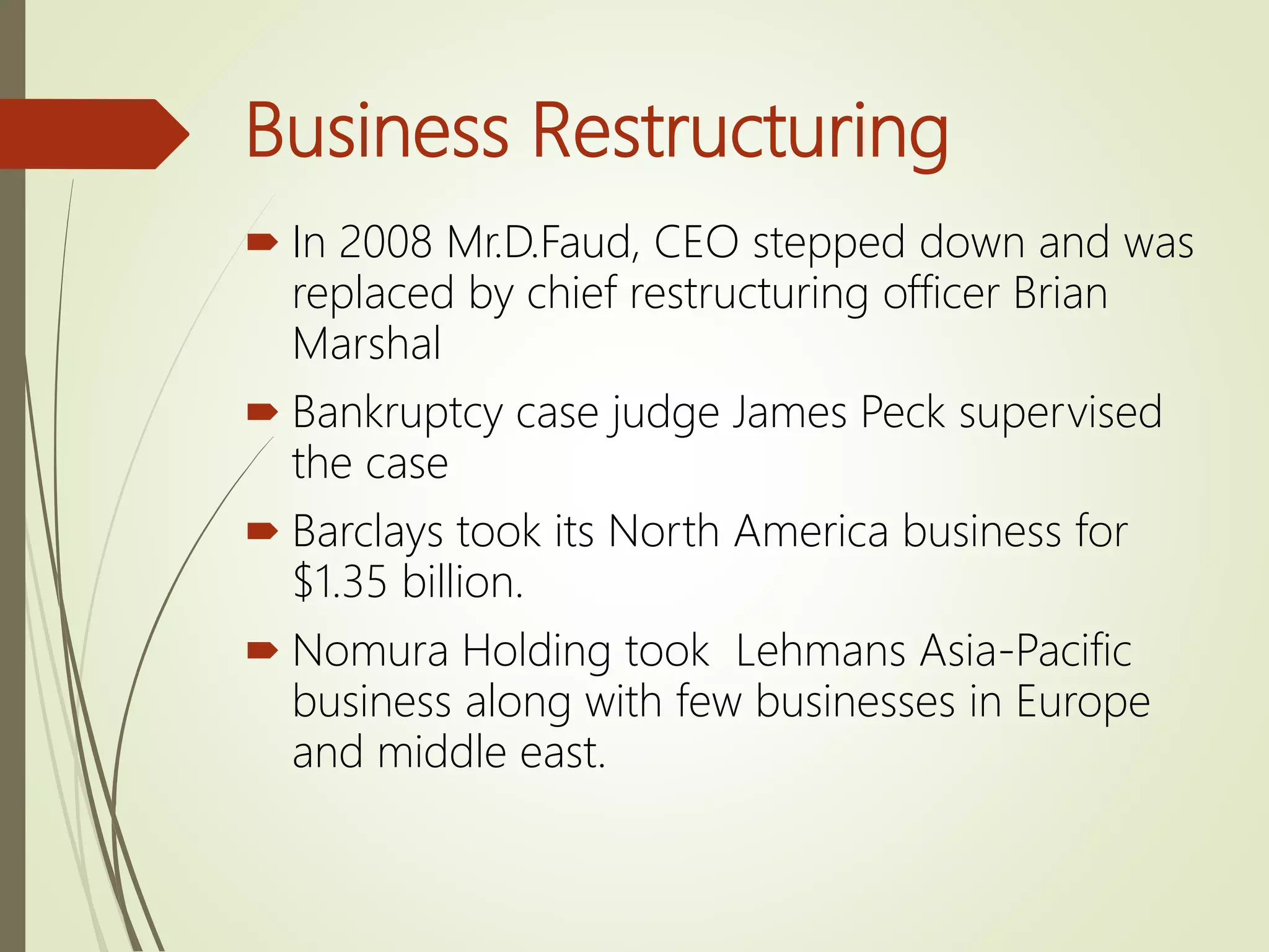 Fall of lehman brothers | PPTX