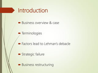 Fall of lehman brothers | PPTX