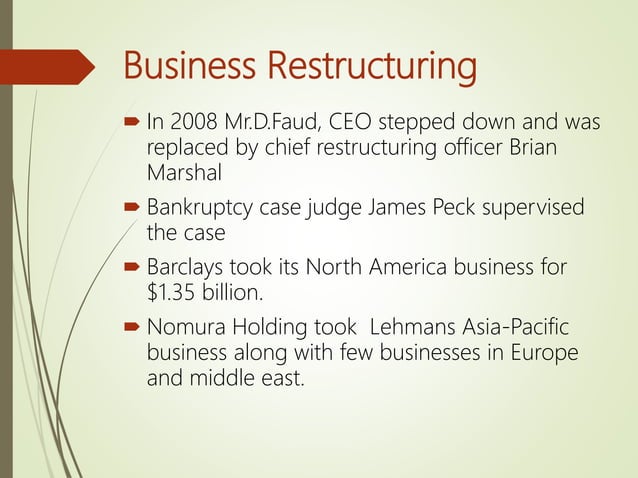 Fall of lehman brothers | PPTX | Home Financing | Personal Debt