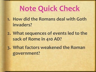 Fall of the Roman Empire | PPTX