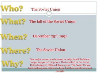 Fall of soviet union | PPT