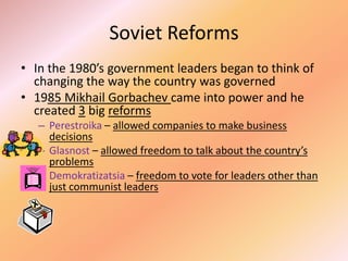 Fall of Soviet Union | PPTX