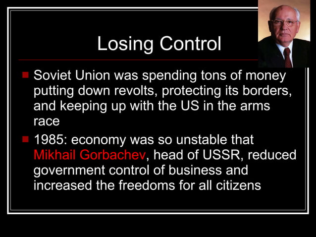 Fall of the Soviet Union and end of the Cold War | PPT