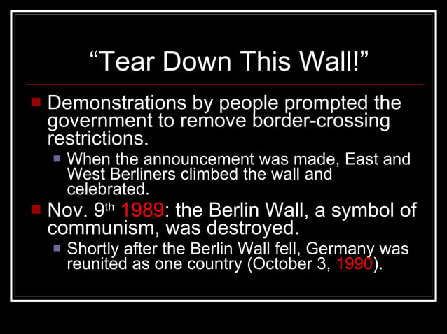 Fall of the Soviet Union and end of the Cold War | PPT