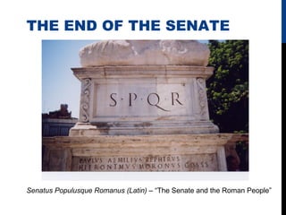 Fall of the Roman Republic and Julius Caesar | PPT
