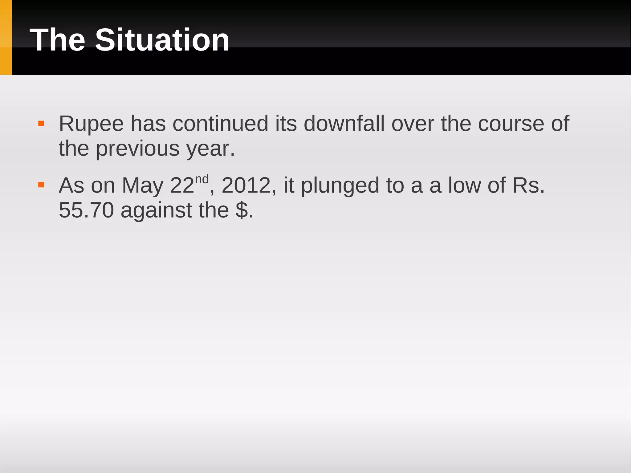 Depreciating Rupee / Fall of the rupee | PDF