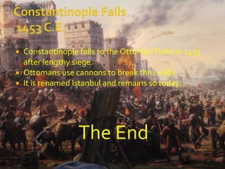 Rise and Fall of Byzantium | PPTX