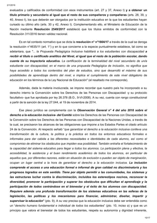 Fallo homologación de Titulo Secundarios Igualdad | PDF