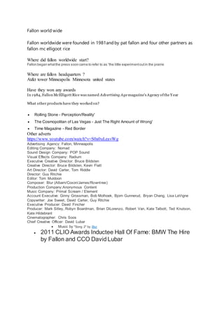 Fallon world wide unit 18 | DOCX