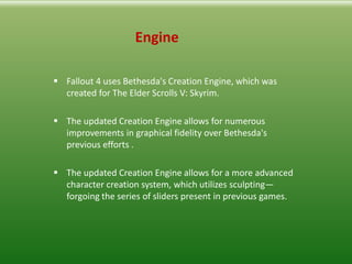 Fallout 4 gameplay, design,engine,platform,developer,artist and ...