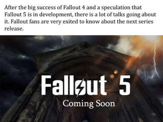 Fallout 5 ppt | PPT