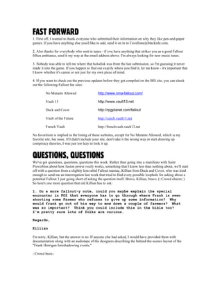 Fallout Bible Complete | PDF