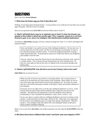 Fallout Bible Complete | PDF