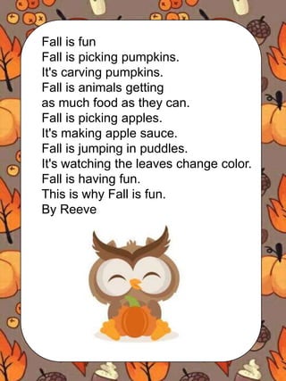 Fall poem | PPTX