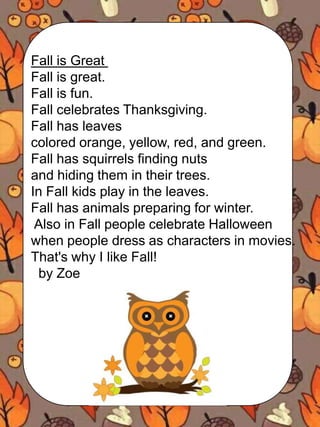 Fall poem | PPTX