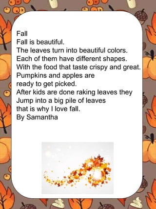 Fall poem | PPTX