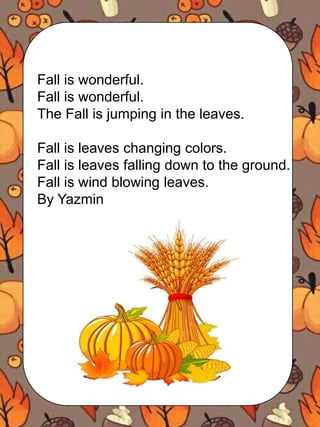 Fall poem | PPTX
