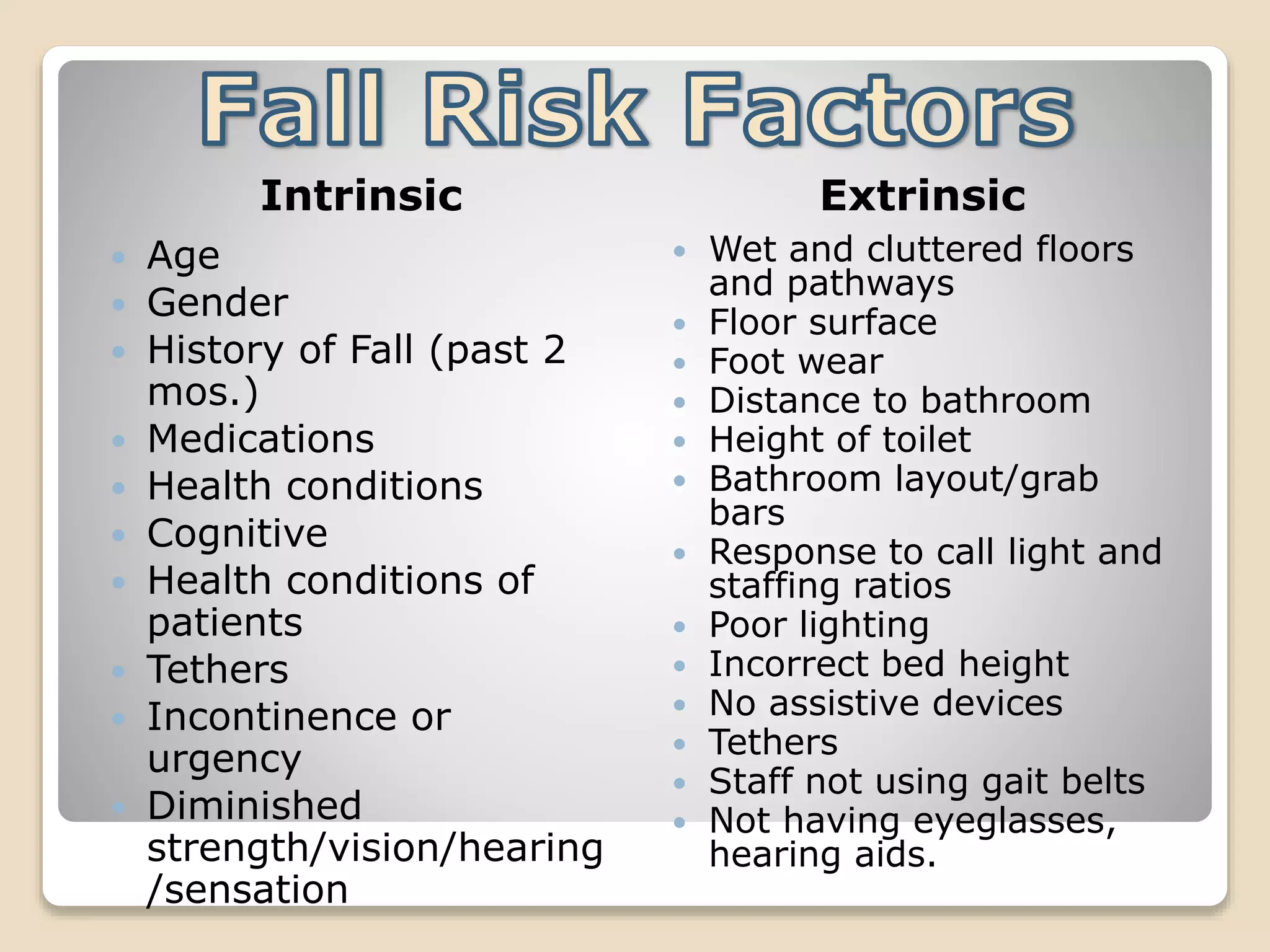 Fall prevention | PPTX