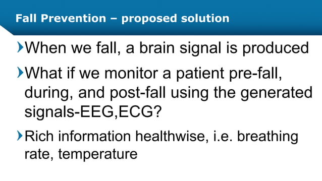 Fall Detection And Prevention Among Elderly Persons Pptx