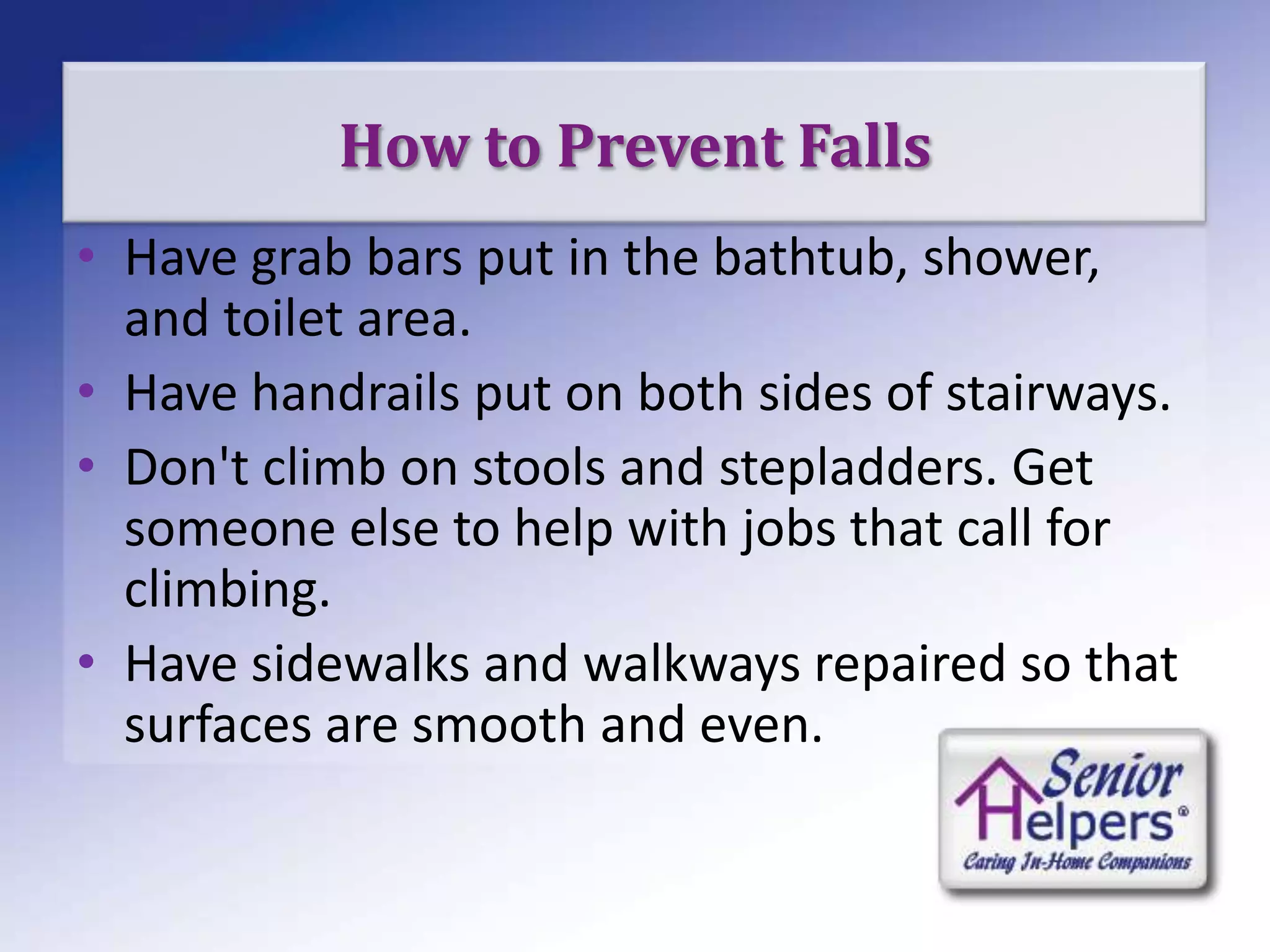 Senior Fall Prevention | PPT