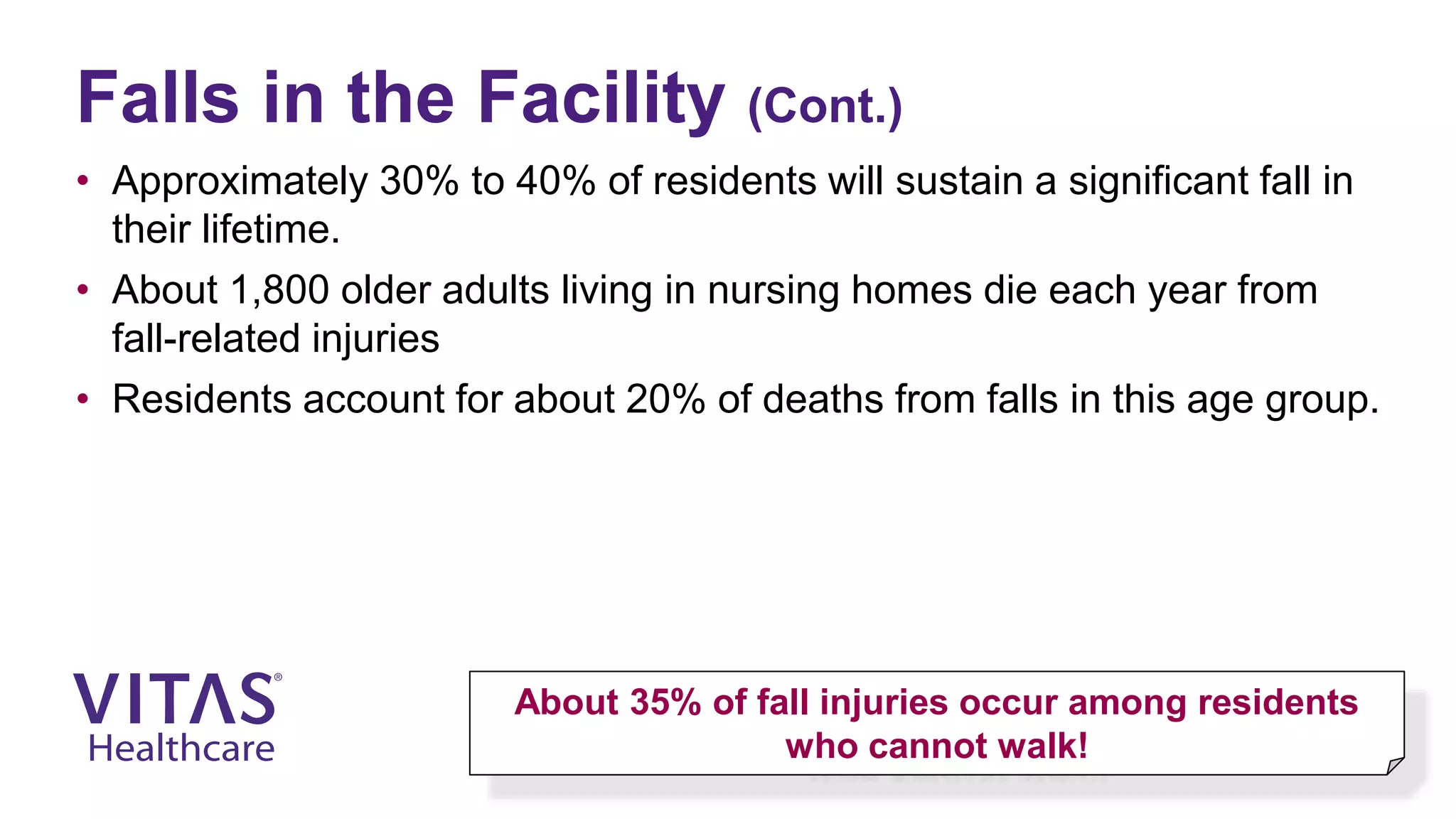 Fall prevention for the Elderly Population | VITAS Healthcare | PPTX