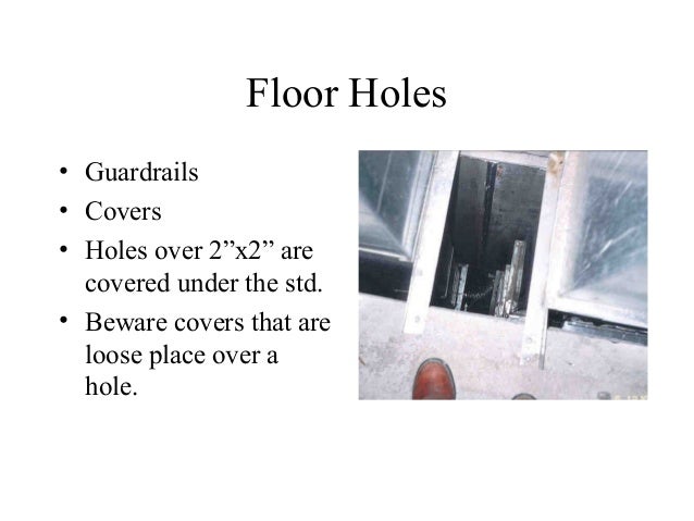 OSHA regulations Fall protection