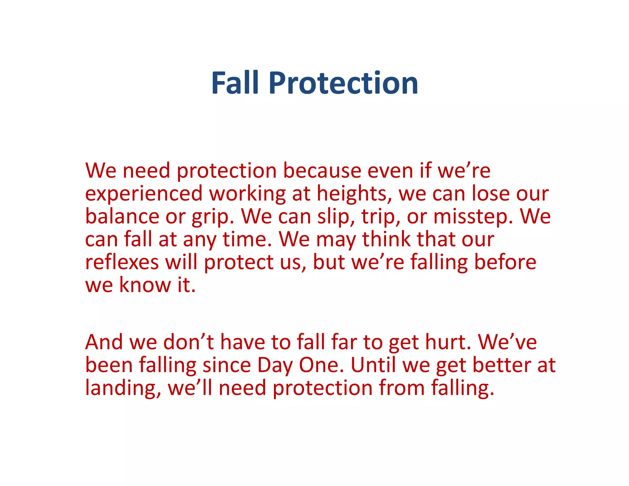 Fall protection | PPT