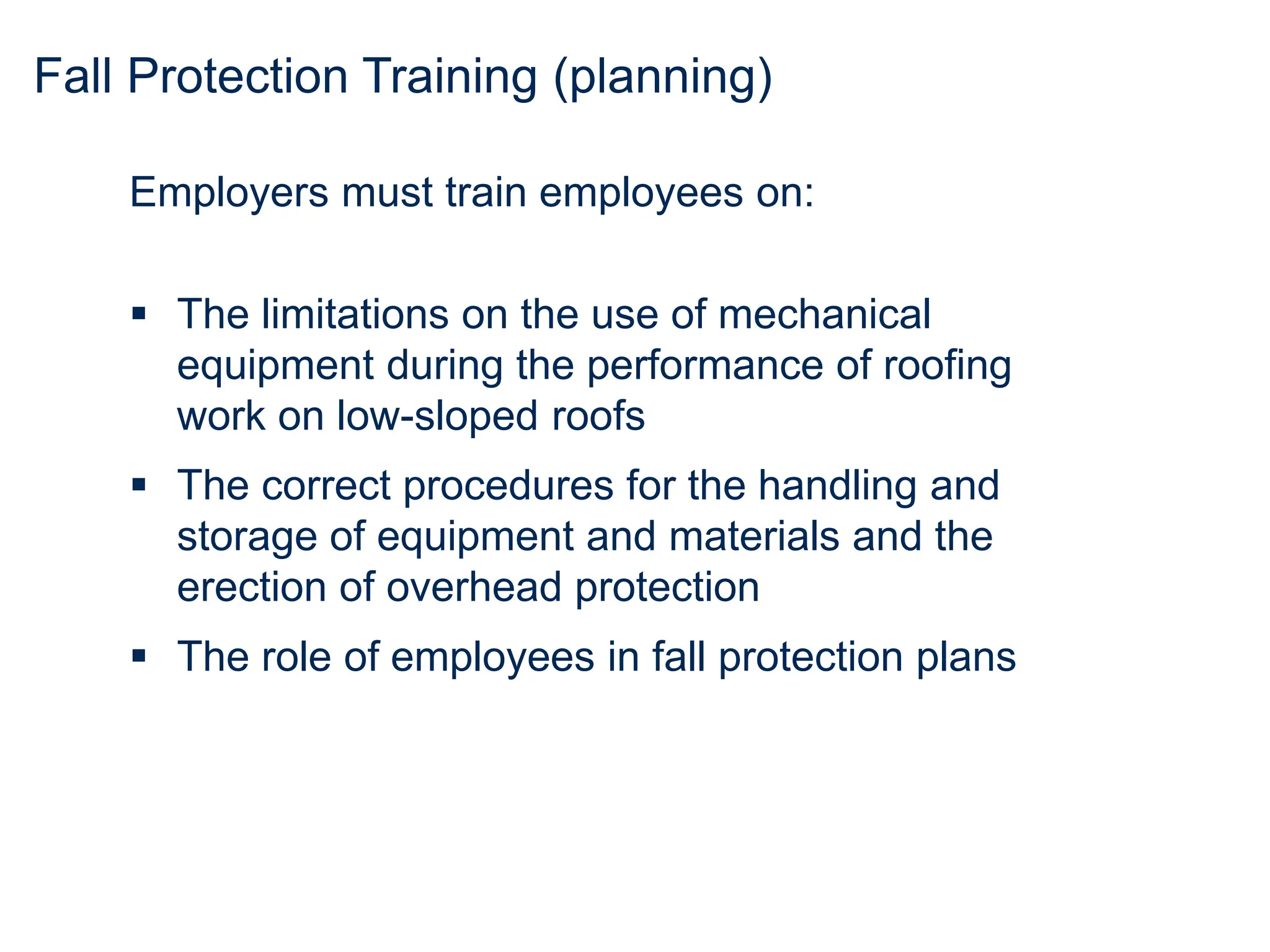 Fall Protection course objective awareness | PPT