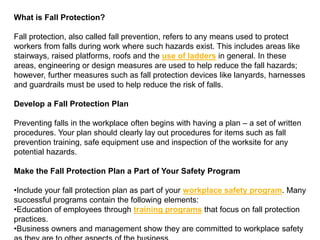 Fall protection and prevention | PPTX