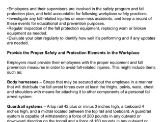 Fall protection and prevention | PPTX